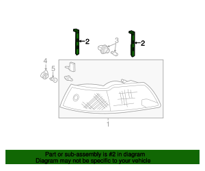 Ford XR3Z-13N020-AA - Headlamp Assembly Retainer Bracket - 1999-2004 ...
