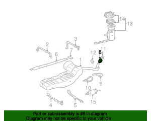 1998-2005 Mercedes-Benz Fuel Filler Neck 163-471-01-07 ...