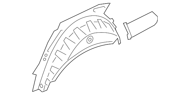 2019-2024 Audi Outer Wheelhouse 8W6-809-409-A | Audi USA Parts