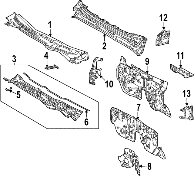 55706-0C040 - Panel Reinforced 2022-2024 Toyota | Longo Toyota Parts