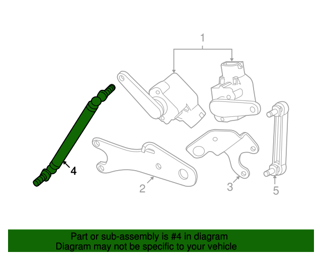 31126762296 - 2004-2010 BMW Link Rod (31-12-6-762-296) | BMW of South ...