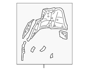 61633-0T900 - Inner Wheelhouse - 2009-2015 Toyota Venza | Nucar Toyota ...