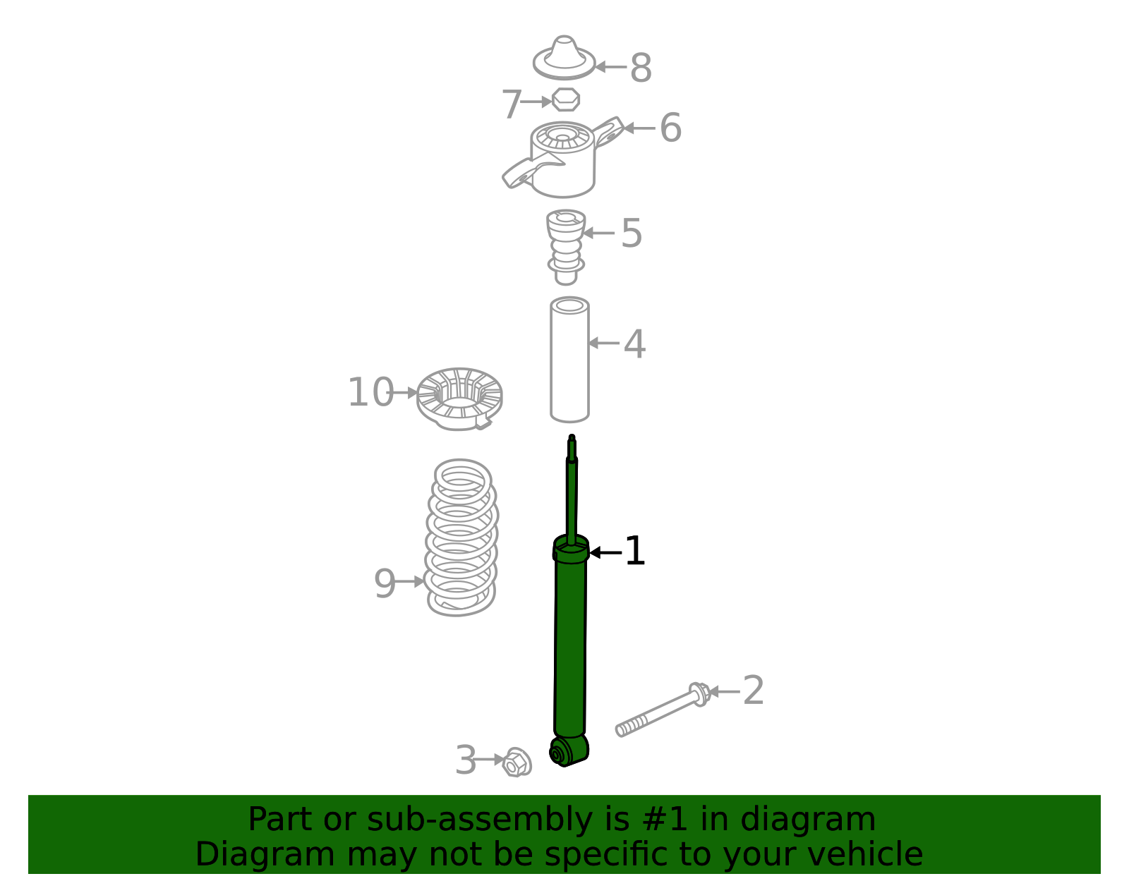 55307-Q5UB0 - Suspension Shock Absorber 2021-2024 Kia Seltos | Kia ...
