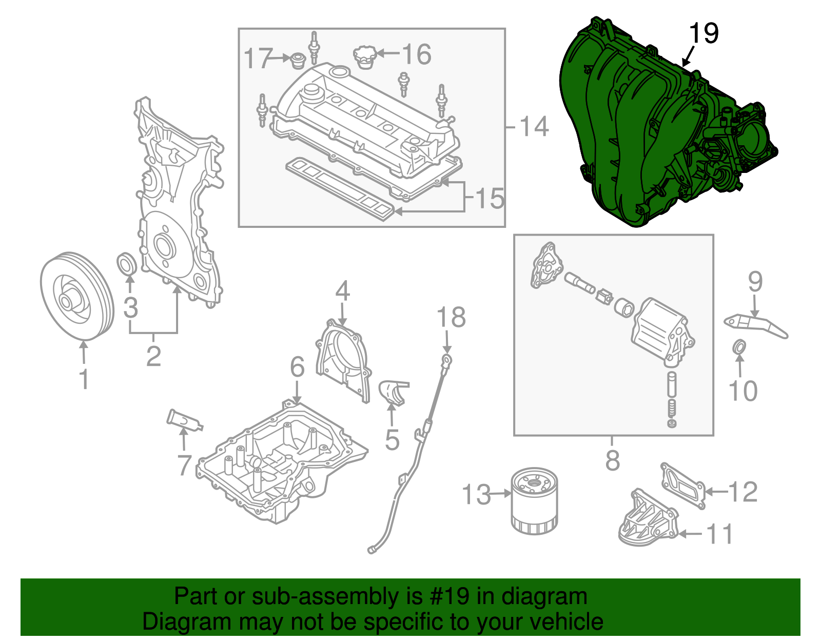 2010-2013 Mazda 3 Intake Manifold LF8J-13-100A | OEM Parts Online