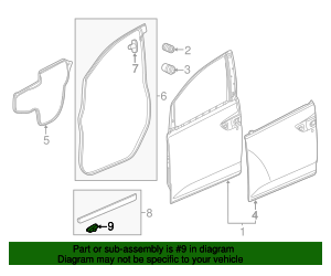 91530-SP1-003 - Clip A Door Weatherstrip - 1992-2020 Honda | Honda ...