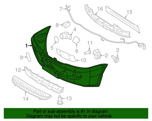 906-880-13-70-9678 - Bumper Cover 2010-2013 Mercedes-Benz | Mercedes ...