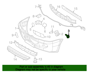 000-990-21-04 - Bumper Bracket Bolt 2010-2013 Mercedes-Benz | Mercedes ...