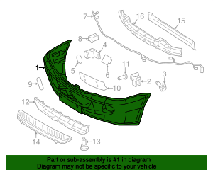 906-880-01-70-9B51 - Bumper Cover 2010-2013 Mercedes-Benz | Mercedes ...