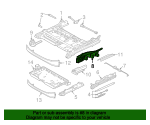 52107068505 - 2004-2010 BMW Rail Cover (52-10-7-068-505) | BMW of South ...