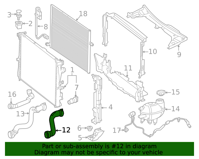 205-501-82-01 - Upper Hose 2019-2020 Mercedes-Benz C 300 | Mercedes ...
