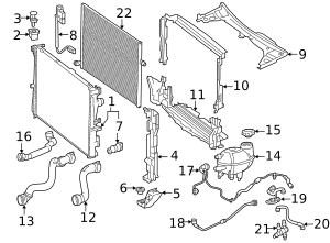 099-500-73-03 - Radiator 2015-2023 Mercedes-Benz | AutoNationParts.com