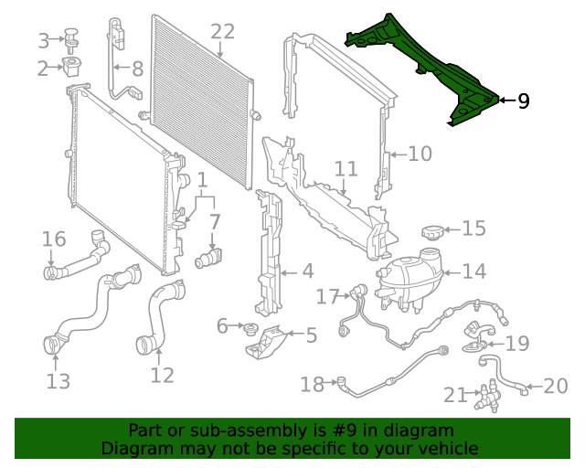 205-500-00-55 - Air Inlet Duct 2015-2018 Mercedes-Benz ...