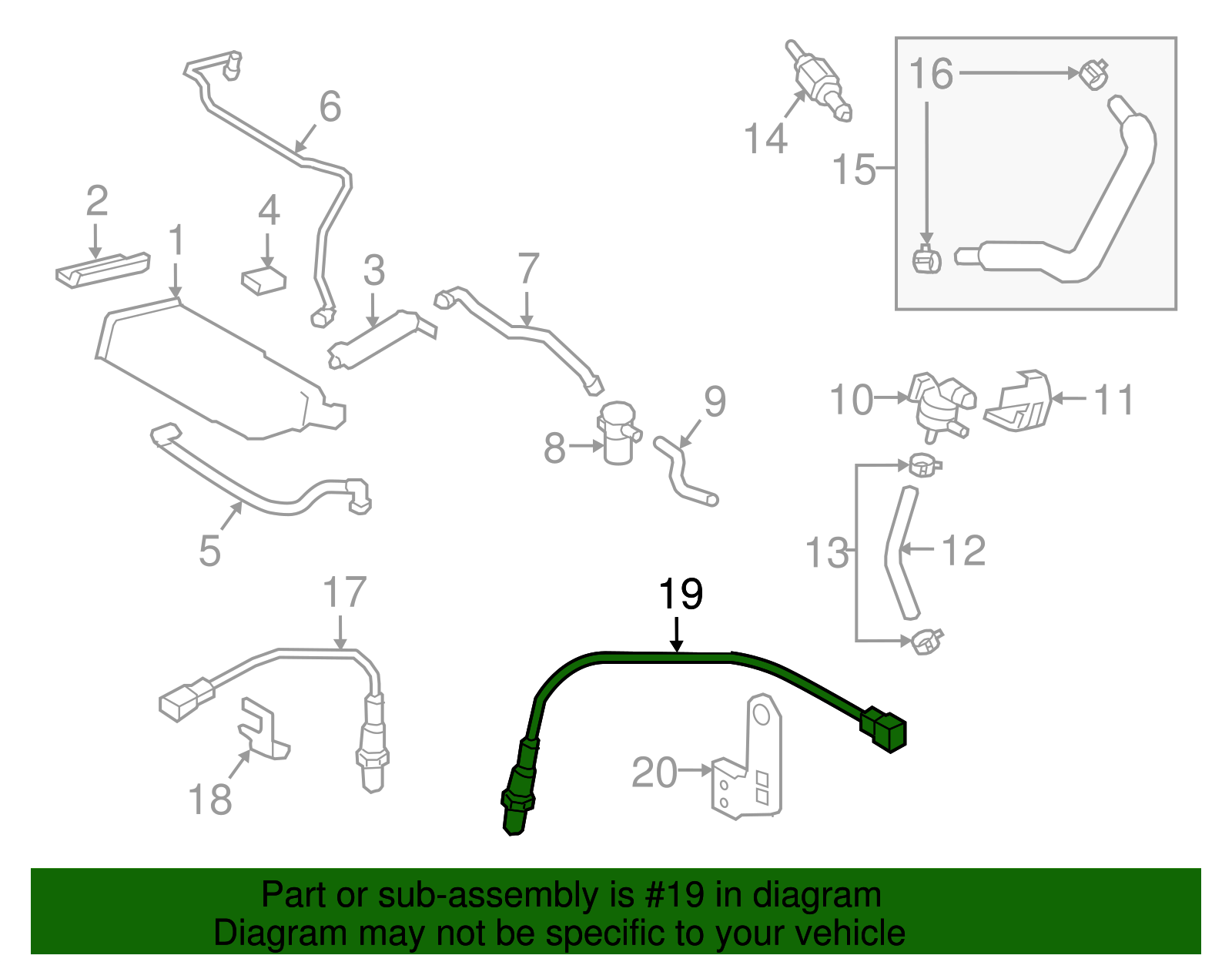 39210-2B370 - Oxygen Sensor 2016-2018 Hyundai Tucson | AutoNation Parts