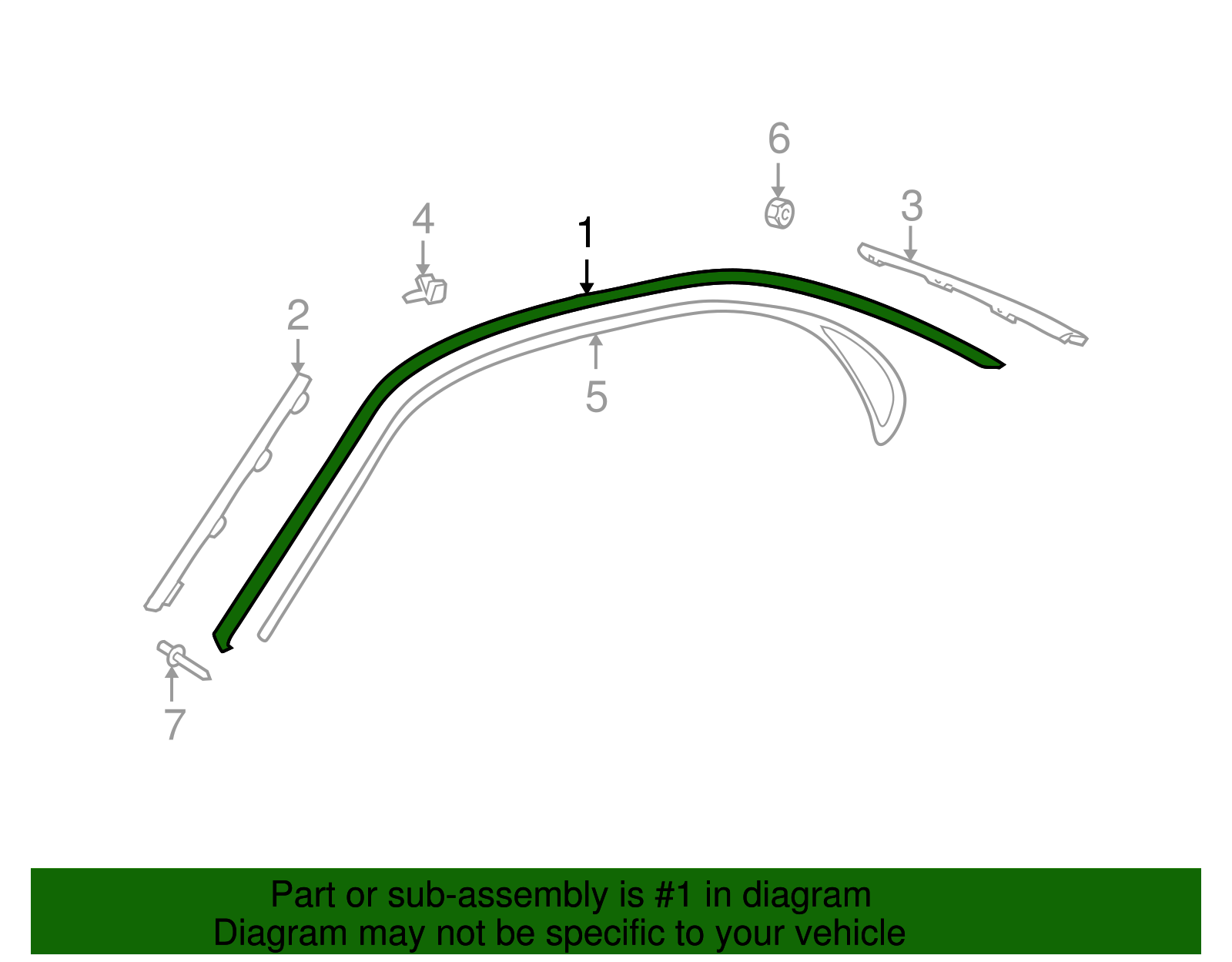 75555-30090-C0 - Roof Molding 1998-2005 Lexus | AutoNation Parts