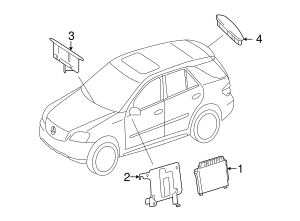 2009-2012 Mercedes-Benz Parking Aid Control Module 164-900-50-00 ...