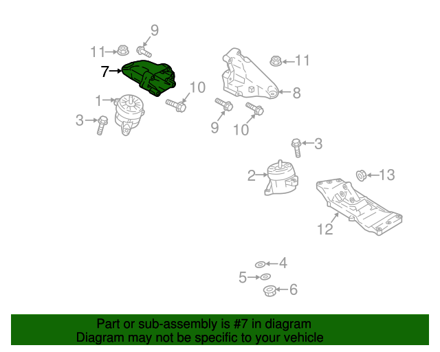 21825-J5300 - Side Mount Bracket 2018-2021 Kia Stinger | Kia.Parts Store