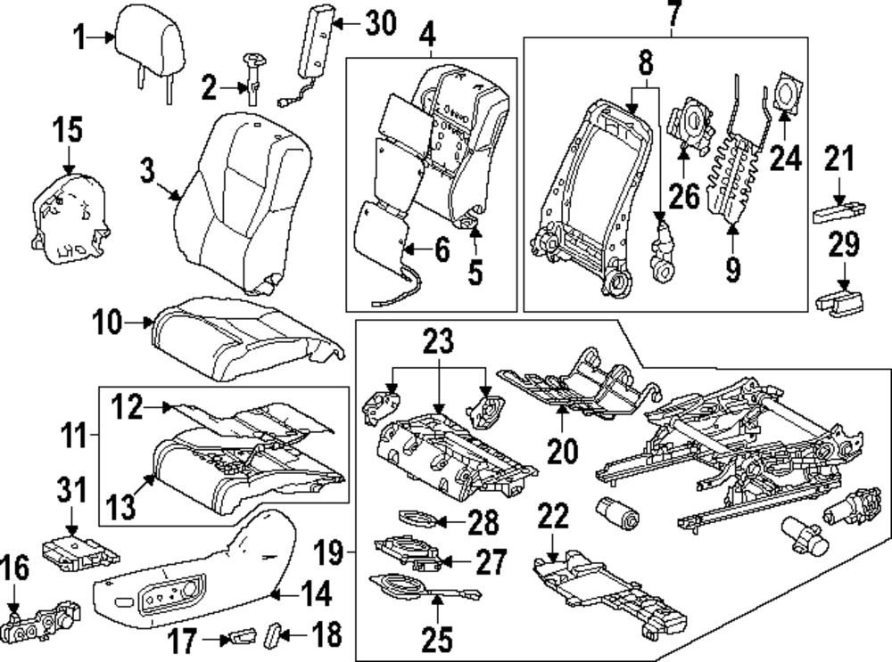 2025 Toyota Sequoia Power Seat Control Module 89710-AN011 | Toyota ...