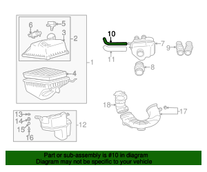12262-20020 - PCV Valve Hose 1997-2004 Toyota | Longo Toyota Parts