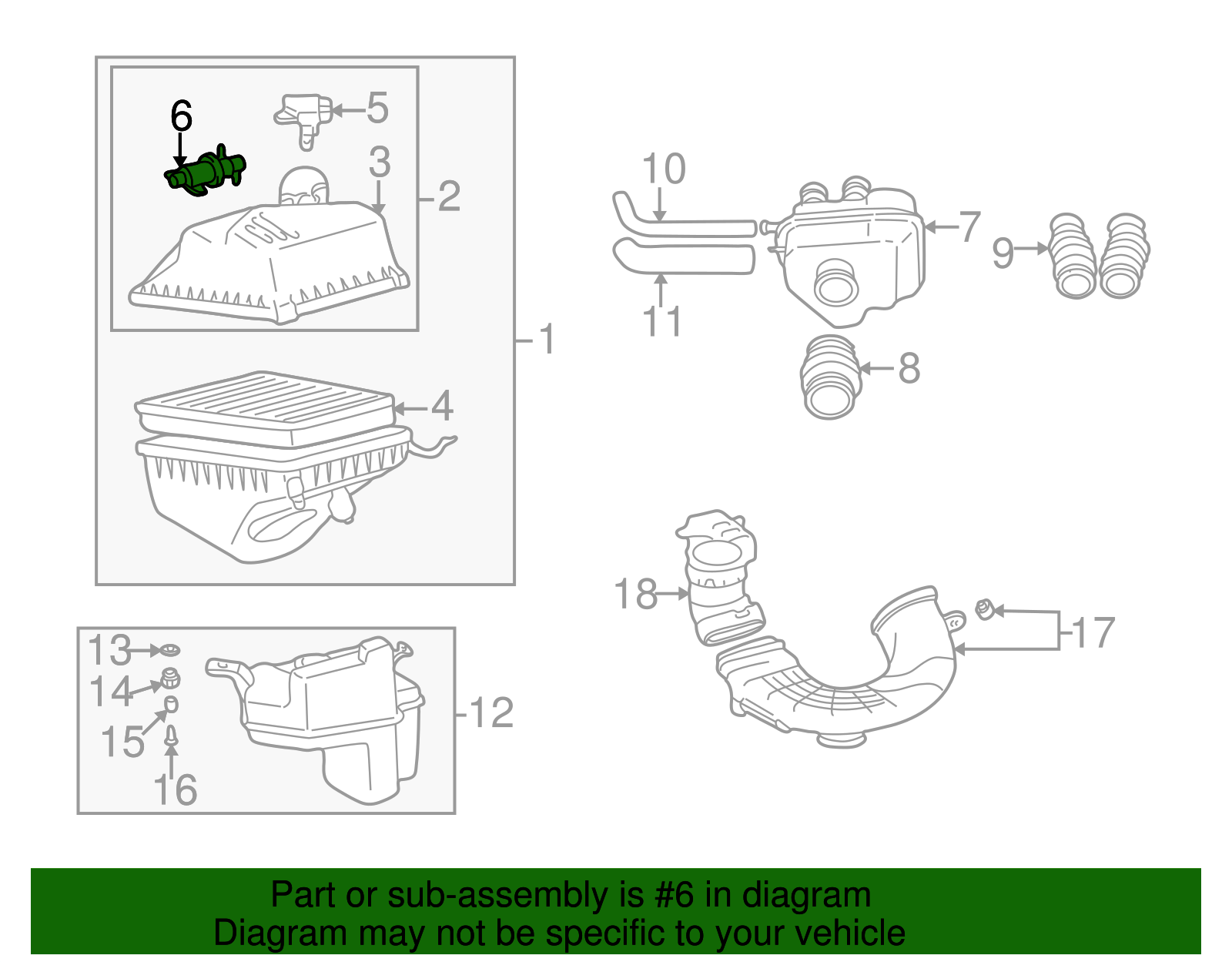 Genuine Toyota Secondary Air Injection Solenoid part# 90910-12199 for ...