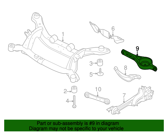 31277291 - Lower Control Arm - 2016-2018 Volvo S60 | Volvo OEM Parts Direct