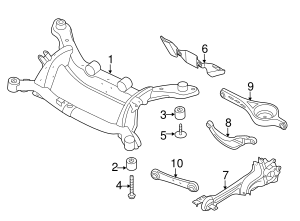2007-2018 Volvo Suspension Cross-Member Rear Bushing 31329240 ...
