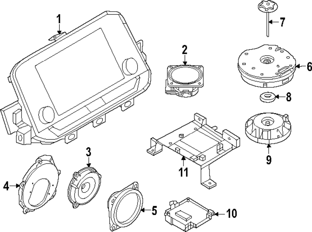 2023-2025 Nissan Z Amplifier 28061-6GP2C | Nissan RVA