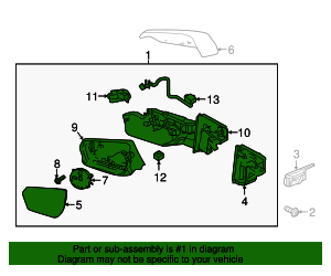 2018-2020 GM Passenger Side Door Mirror 84690968 | OEM Parts Online