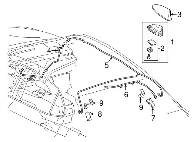 2018-2024 Toyota Camry Antenna Cable 86101-06F10 | Toyota Parts Center
