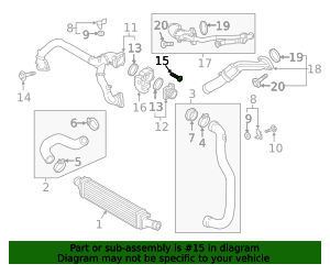 N-912-487-01 - Pressure Pipe Bolt 2019-2023 Audi | Audi OEM Parts