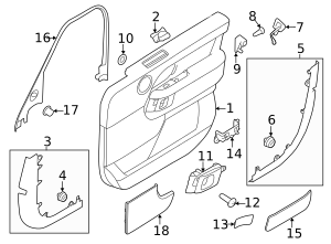 2018-2021 Land Rover Range Rover Handle, Inside LR100153 ...