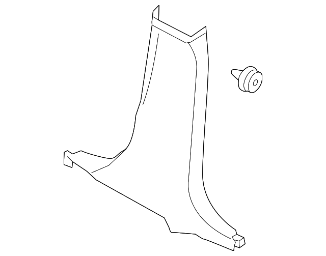 Genuine BMW 51-43-2-993-514 | Lower Center Pillar Trim | FREE Shipping ...