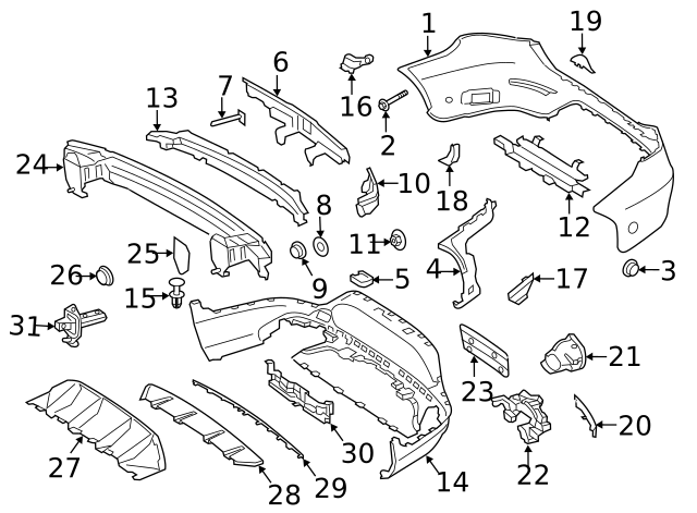 253-885-47-03 - Support Bracket 2018-2020 Mercedes-Benz | Mercedes-Benz ...