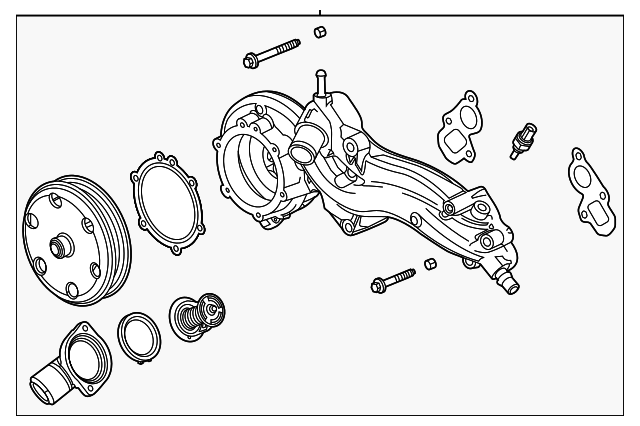 2020-2022 Chevrolet Corvette Water Pump with Manifold 12714605 ...