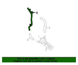 2005-2009 Toyota Cooling Pipe 15767-0F011 | OEM Parts Online