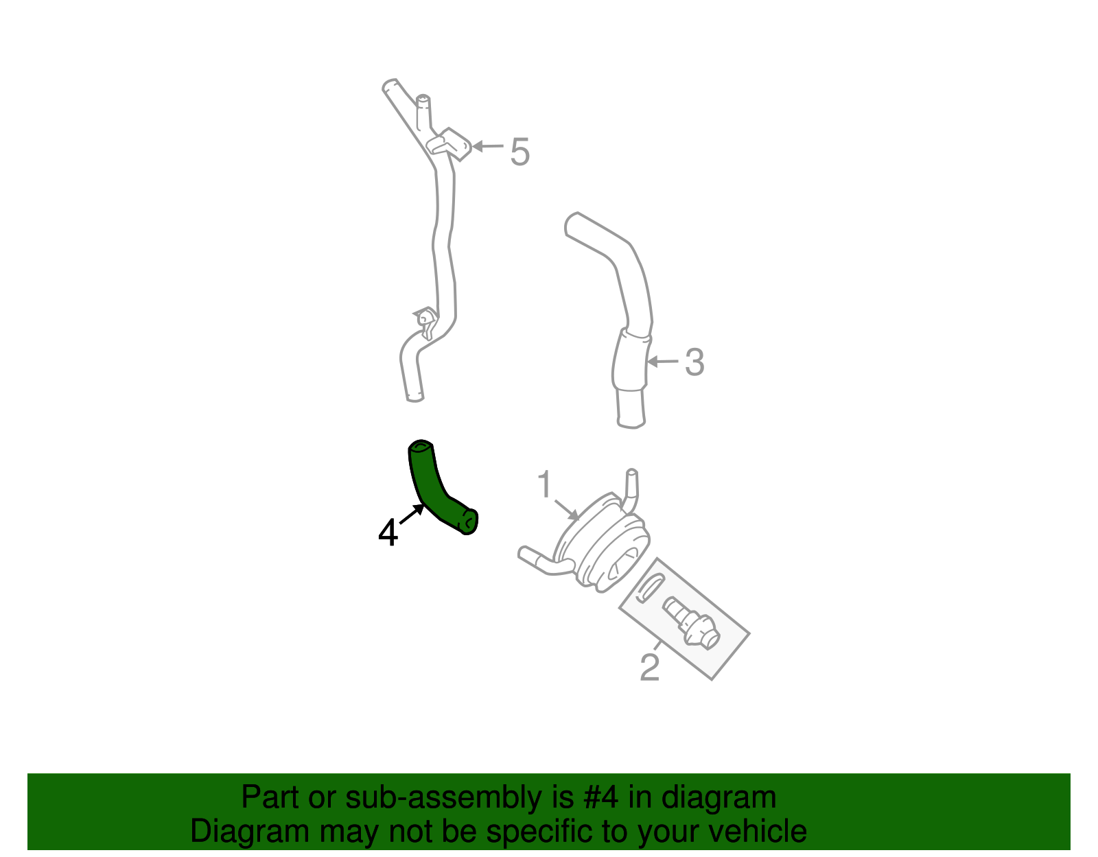 16282-0F010 - Engine Coolant Hose 2000-2009 Toyota | Longo Toyota Parts