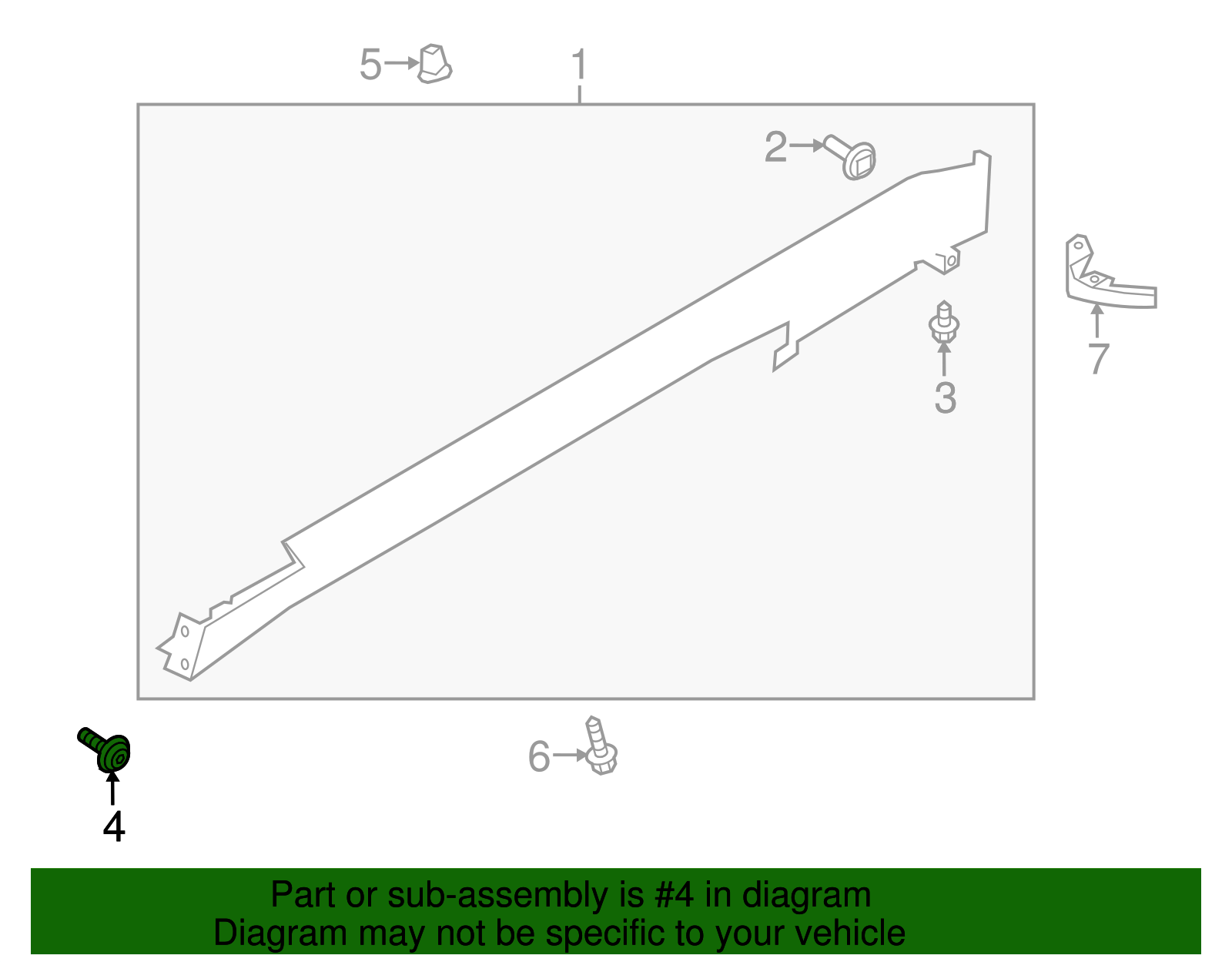 1999-2020 Infiniti Rocker Molding Retainer 76848-35F00 | Infiniti of ...