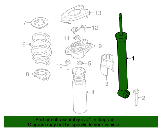 Genuine BMW 37-10-6-887-789 | Shock Absorber | FREE Shipping on Most ...