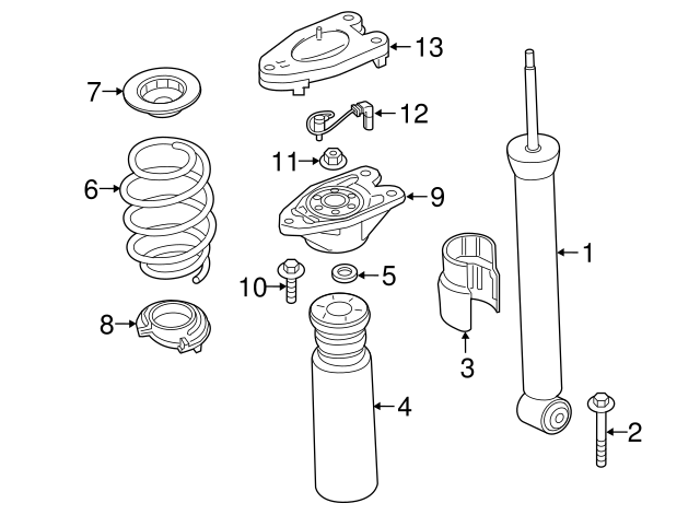 Genuine BMW 37-10-6-887-789 | Shock Absorber | FREE Shipping on Most ...