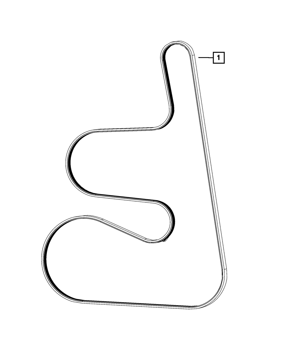 2013-2024 Ram Serpentine Belt 4627397AC | Mopar eStore