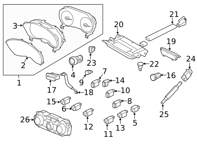 2019-2024 Subaru Forester Instrument Cluster 85002SJ050 | Subaru Parts ...