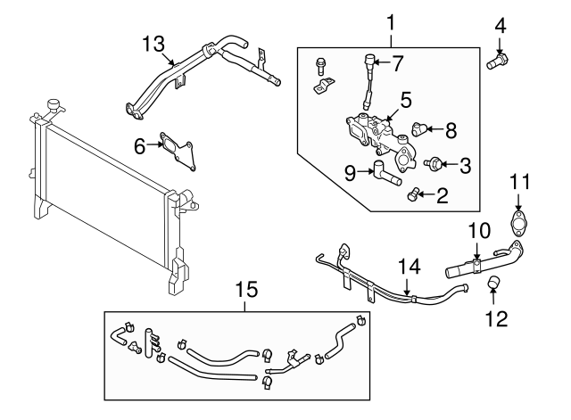 25622-2C000 - Connector Pipe - 2010-2014 Hyundai Genesis Coupe ...