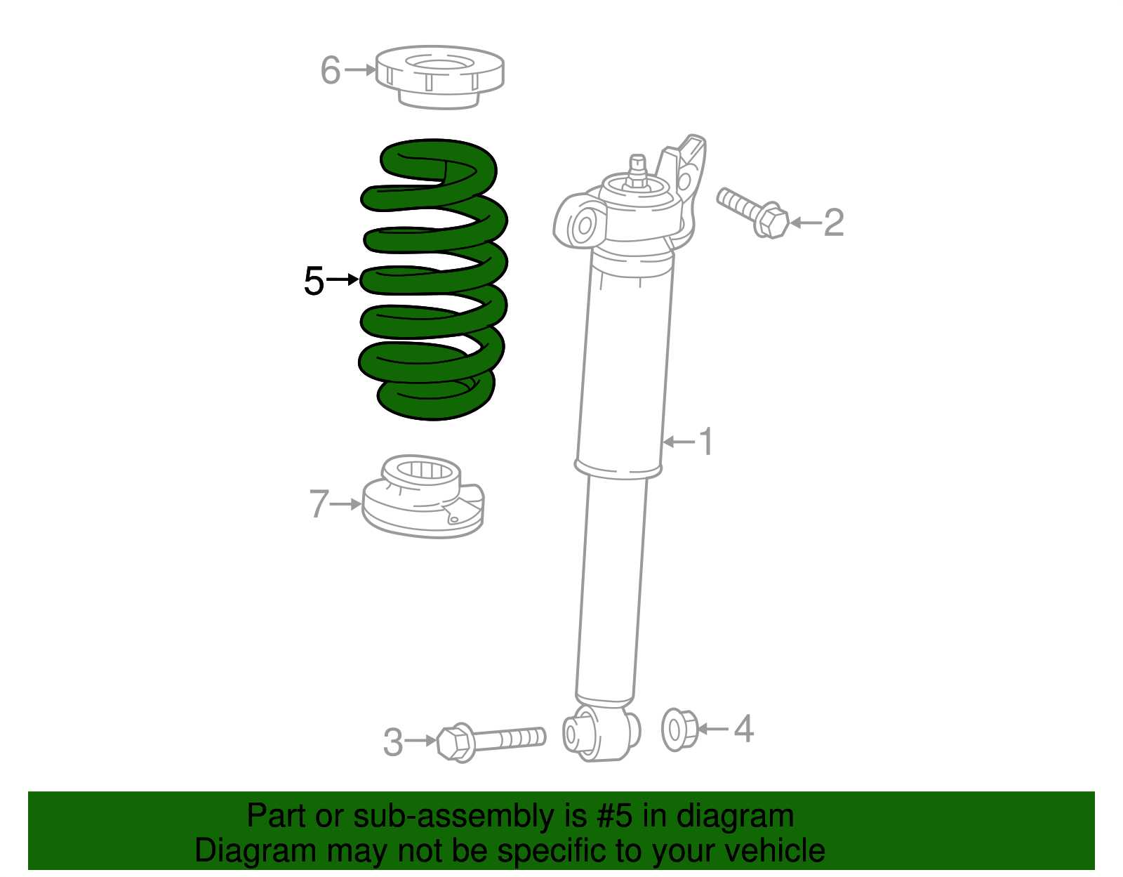 2017-2023 GMC Acadia Coil Spring 84056064 | OEM GM Parts