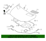 910-988-00-15 - Support Rod Clip 2019-2024 Mercedes-Benz | Mercedes ...
