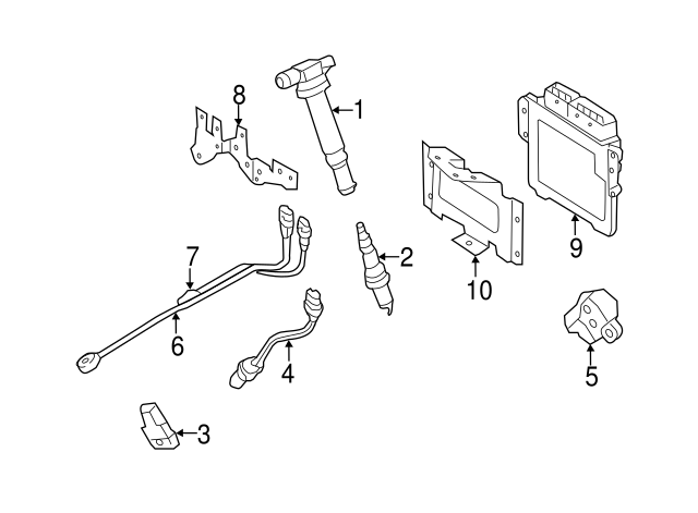 39320-3F000 - Ignition Knock (Detonation) Sensor 2009-2016 Hyundai ...