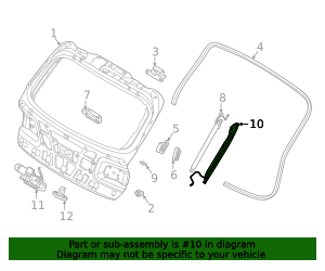 2022-2024 Genesis Gate Weather-Strip 81860-AR100 | OEM Parts Quick