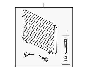 2010-2015 Lexus RX350 Condenser 88460-0E030 | toyolexparts