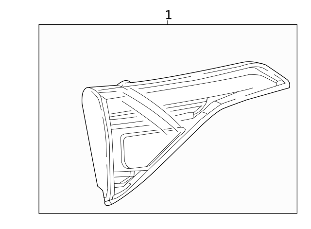 85150723 - Rear Closure Driver Side Auxiliary Signal Lamp 2020-2023 GMC ...
