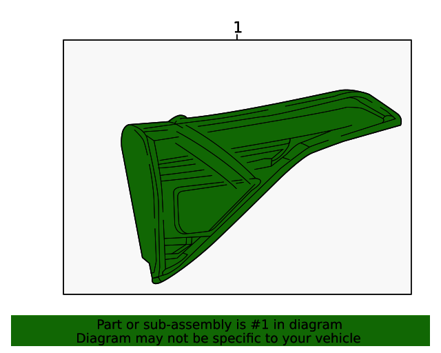 85150723 - Rear Closure Driver Side Auxiliary Signal Lamp 2020-2023 GMC ...