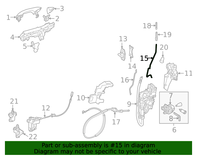 167-723-01-00 - Lock Rod 2020-2023 Mercedes-Benz | Mercedes-Benz USA Parts