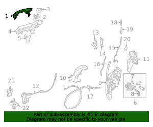 2019-2023 Mercedes-Benz Handle, Outside 099-760-20-01-9859 ...